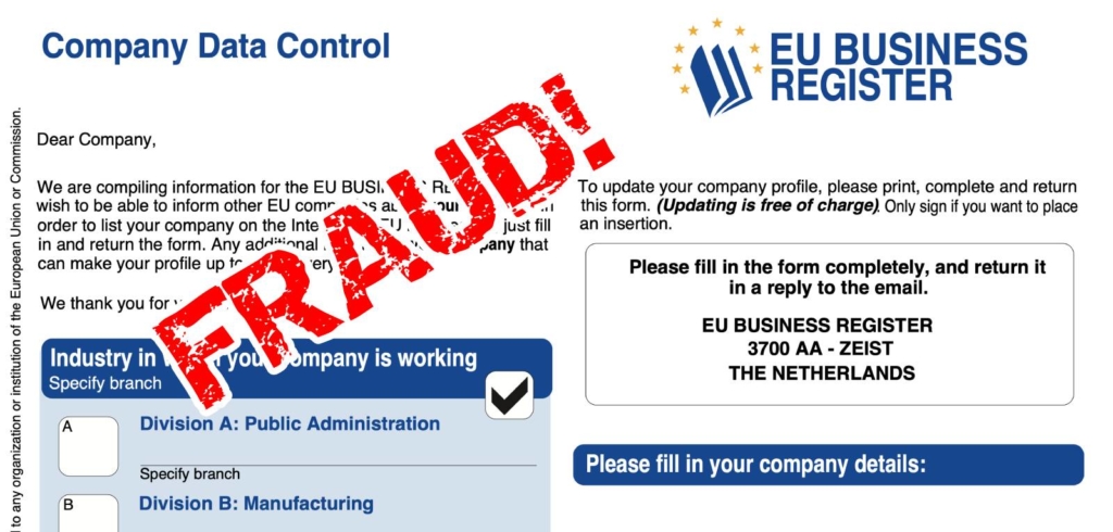 Beware of EU Business Register fraud! – BT Magazin